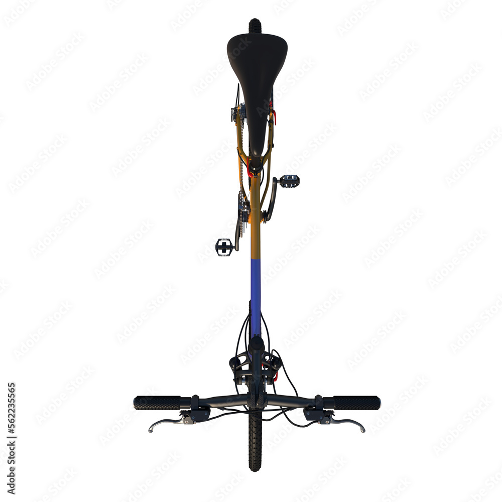 Bicycle 3 - Top view png Stock Illustration | Adobe Stock