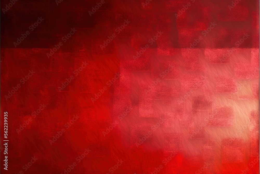 a red painting with a white background and a red square in the middle ...