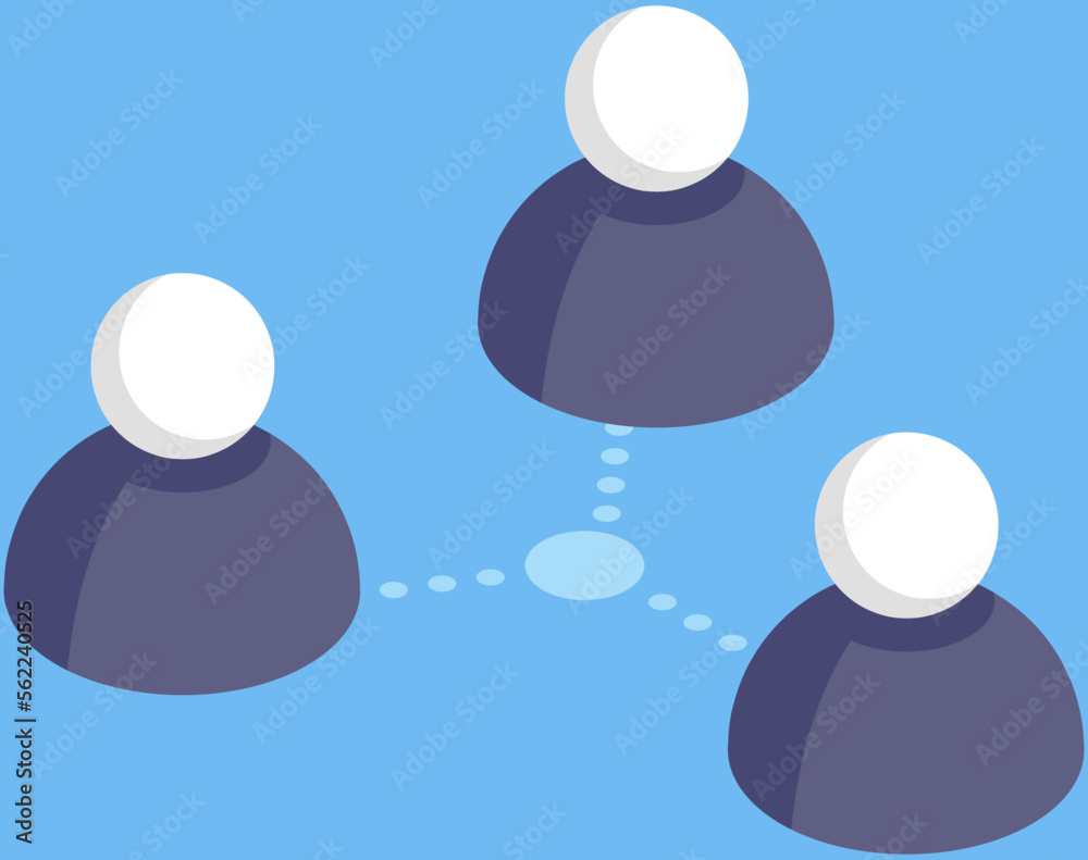 Profile icon set, customer, communications and contacts between network ...