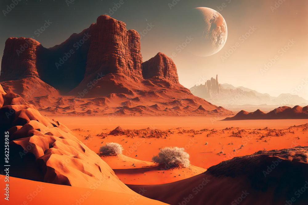 The Red Planet in All Its Splendor: Generative Art Depicting the ...
