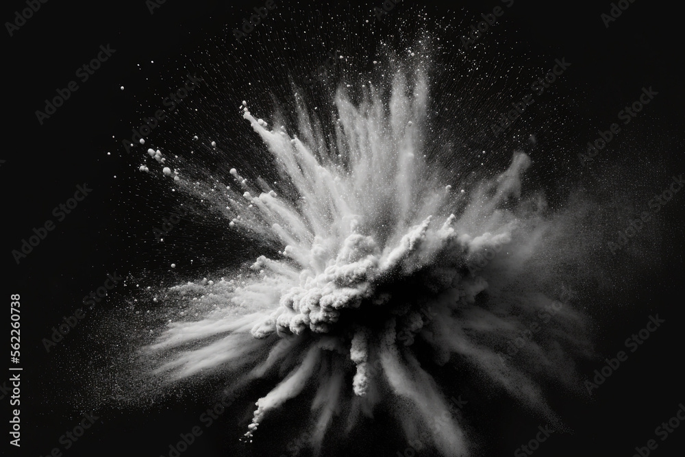 Explosion Black Background