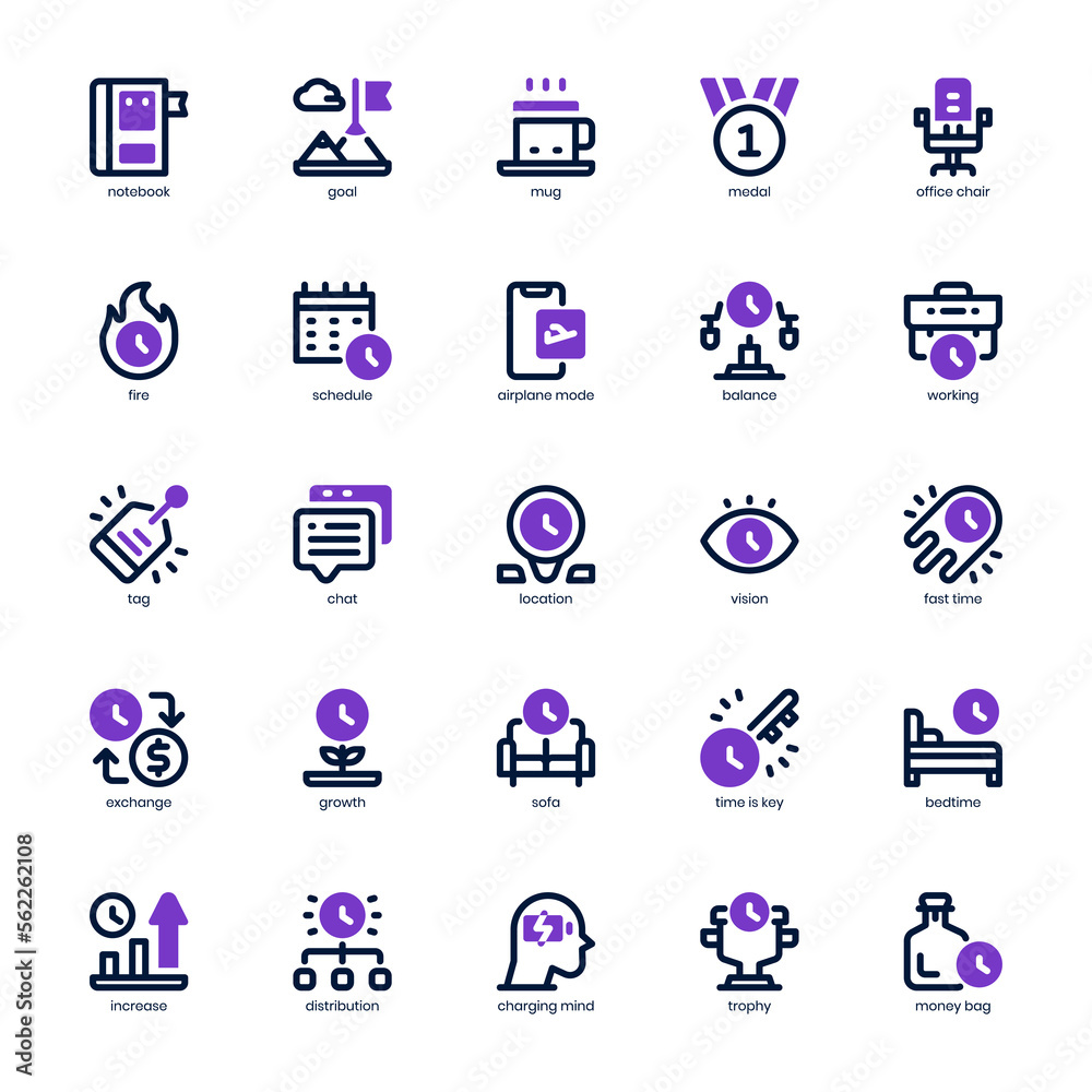 Productivity icon pack for your website, mobile, presentation, and logo ...