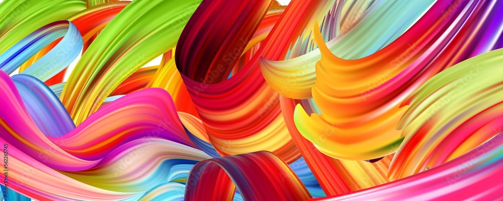 splash and brush strokes paint full color background design Stock ...