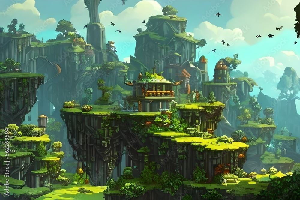 game background flat Style 2d, game background wallpaper Stock ...