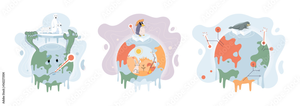 Climate change concept. Global warming metaphor. Nature environment ...