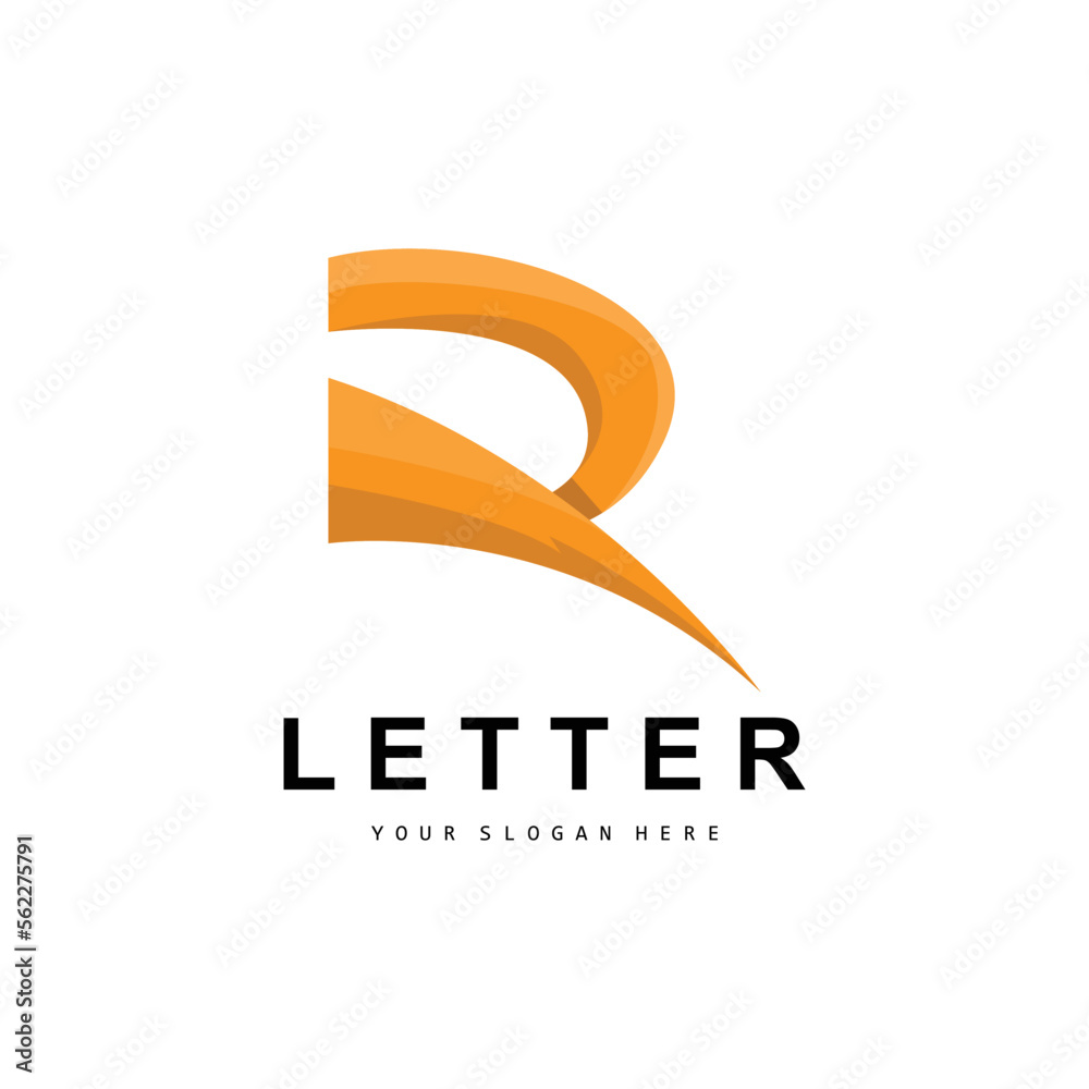 R Letter Logo, Vector Alphabet Symbol, Design For Brand Logos With ...