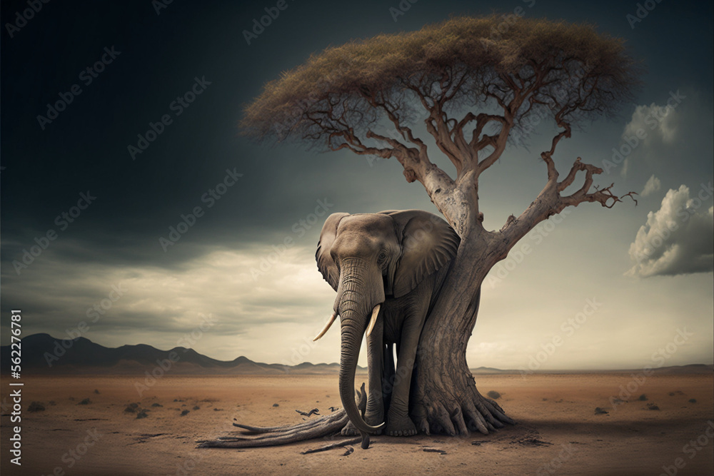 Endurance in Adversity: The Elephant in the Desert, A Symbol of ...