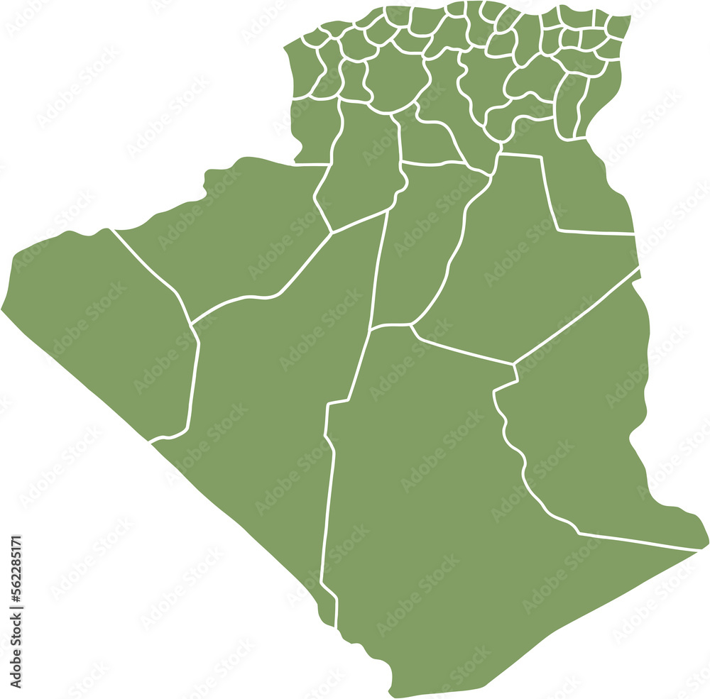 doodle freehand drawing of algeria map. Stock Illustration | Adobe Stock