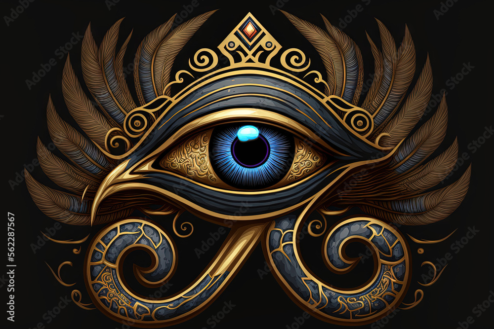Egyptian god Horus's left eye, also known as the Oudjat of Horus, was a ...