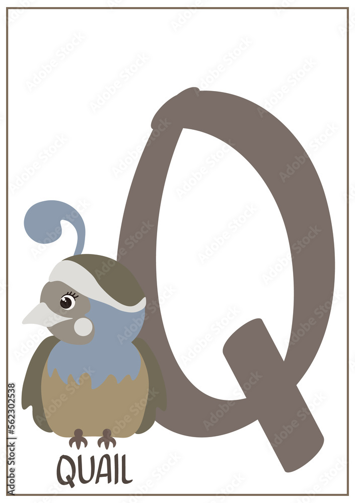 Alphabet cards for kids. Educational ABC card for preschool education ...