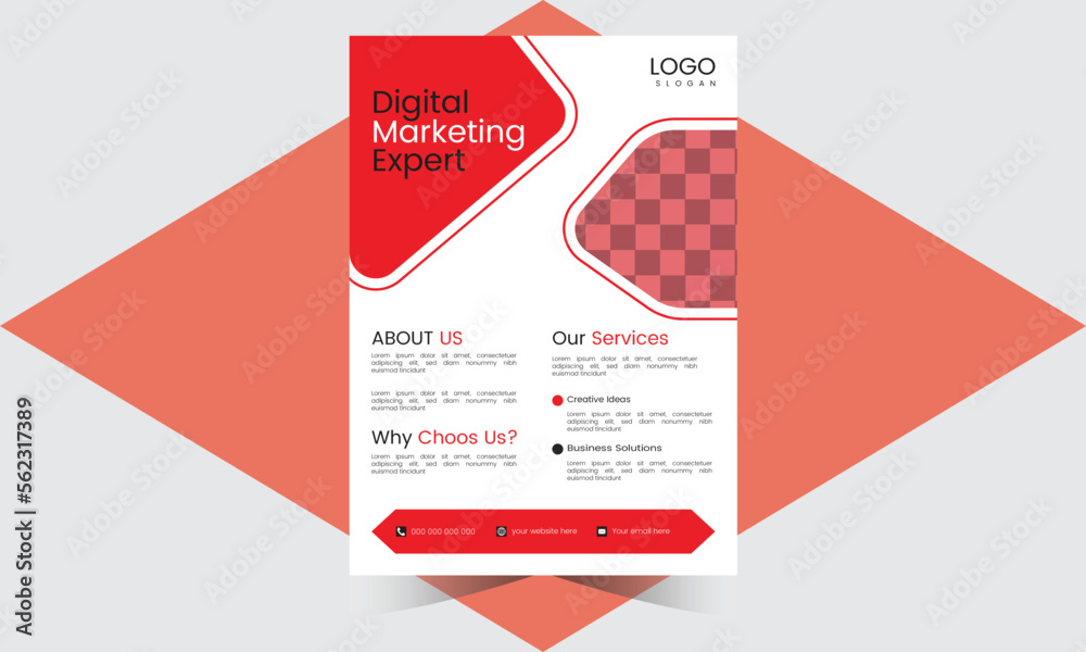 Corporate business flyer template design. Marketing, business proposal ...