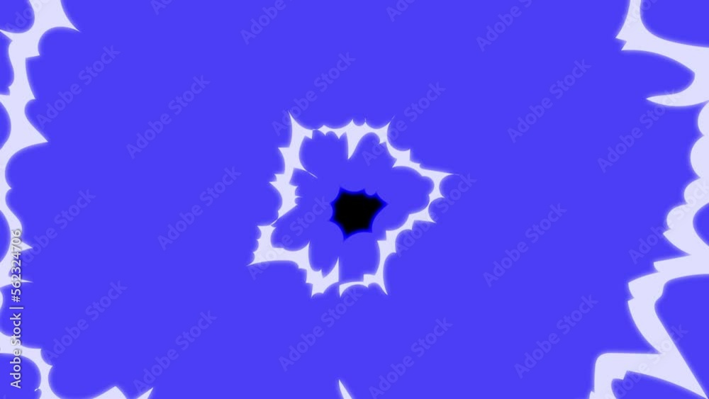 Cartoon blue fire transitions on a black screen. Fire transitions with ...