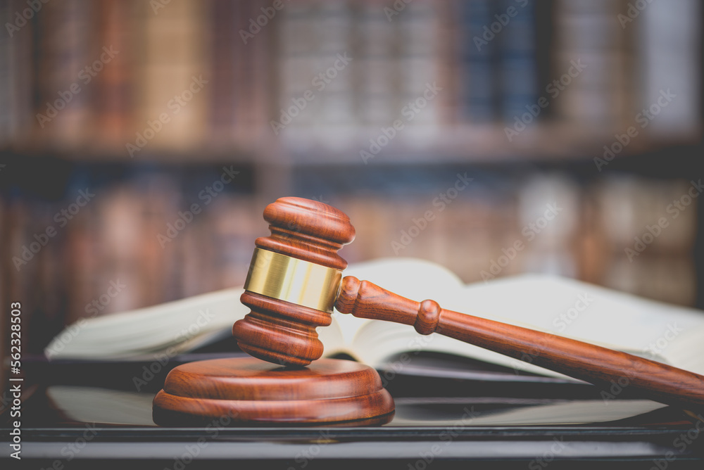 Legal office of lawyers, justice and law concept : Judge's gavel or ...