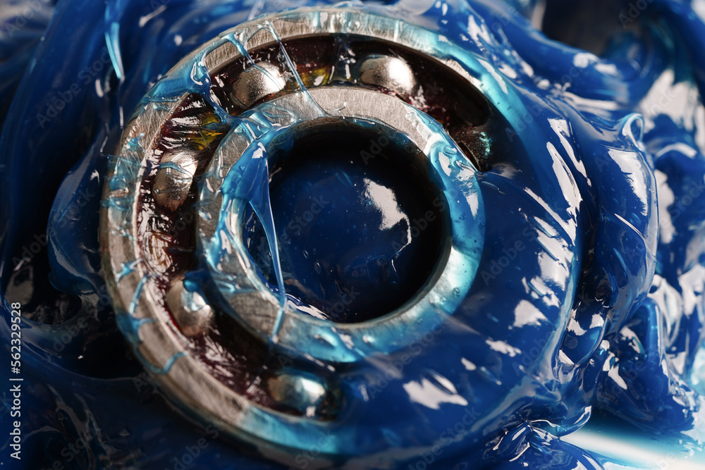 Grease and ball bearing, Blue premium quality synthetic lithium complex ...