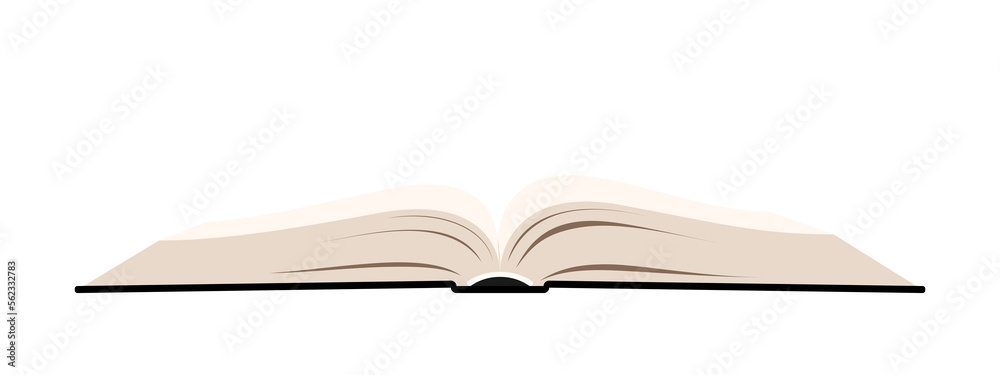 Open book front view png illustration Stock Illustration | Adobe Stock