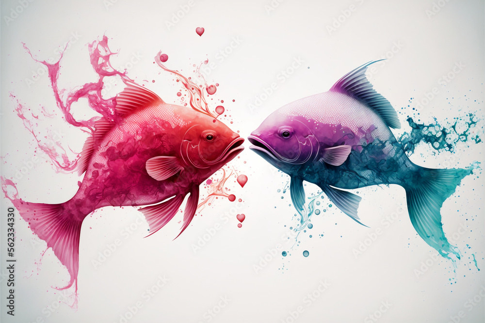 Two Fish In Love