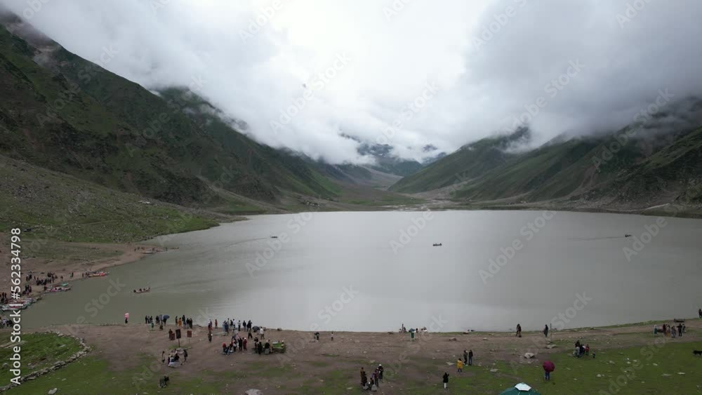 Saif ul Malook Lake and Surrounding Mountains: A Drone's Eye View ...