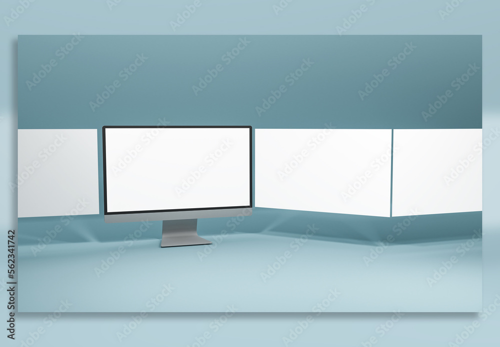 Website, Perspective Screens Mock Up. Stock Template | Adobe Stock