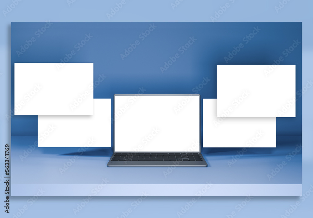 Website, Perspective Screens Mock Up. Stock Template | Adobe Stock
