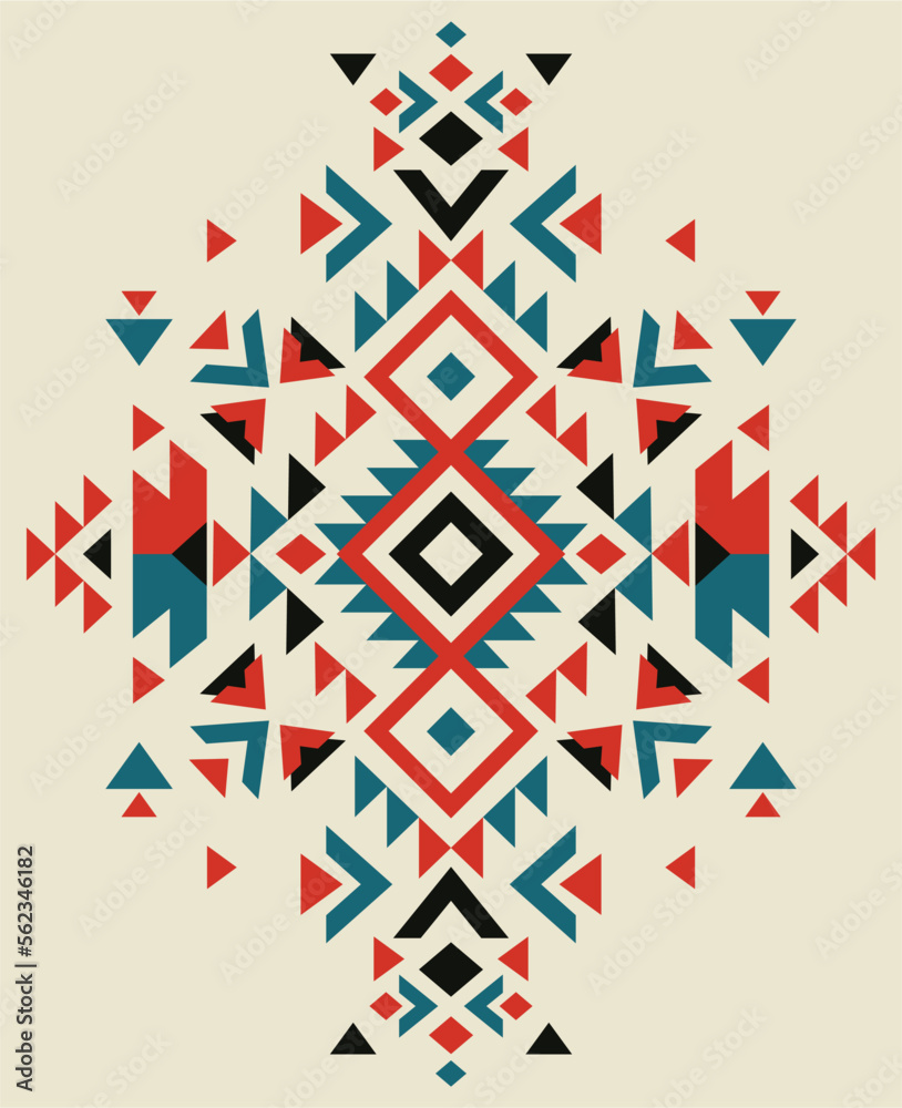 Ethnic aztec pattern design. Vector illustration. Tribal design ...