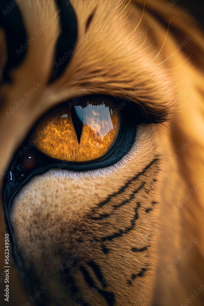 Lion Eye Close Up