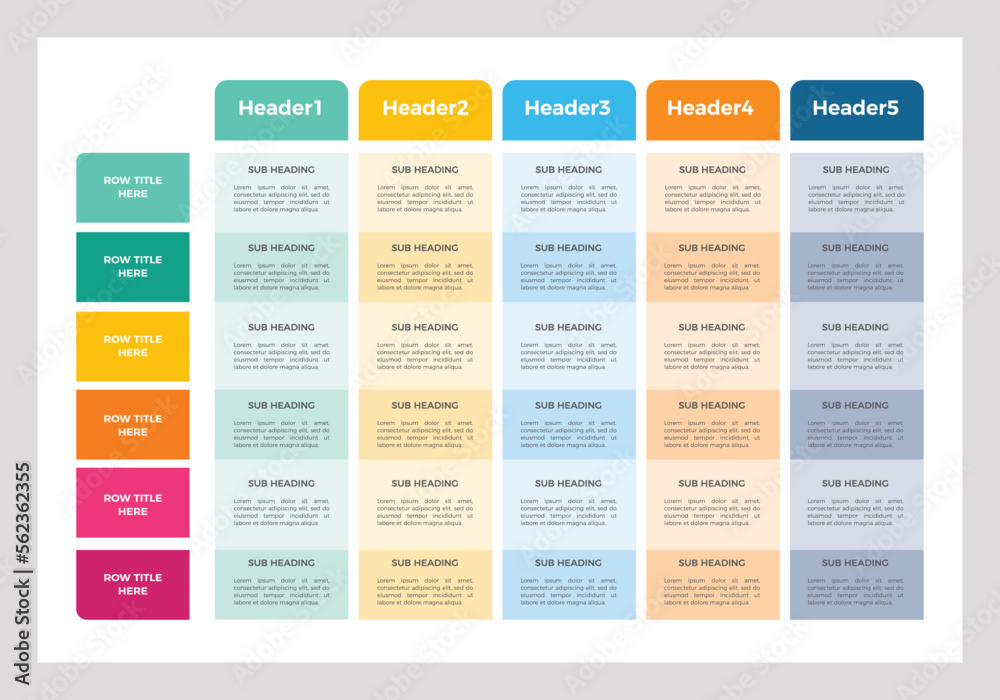 Sets of Presentations Table Templates, Tables Layout Design Vector ... Sets of Presentations Table Templates, Tables Layout Design Vector ...