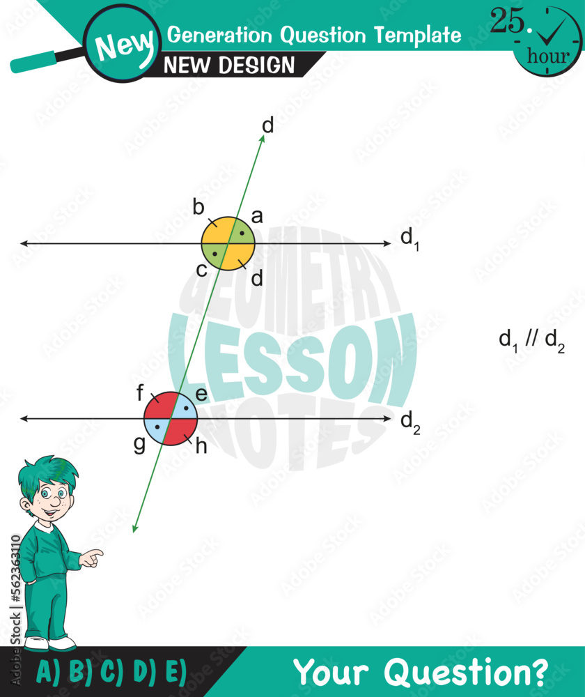 Geometry, angles in straight, angles in plane, next generation question ...