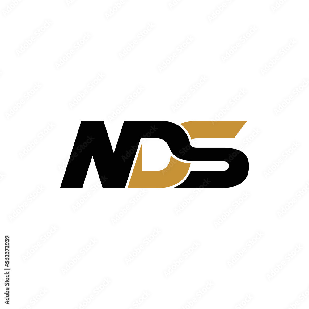NDS letter monogram logo design vector Stock Vector | Adobe Stock