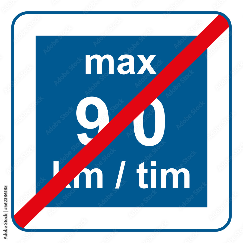 Traffic signs. Road signs. Instruction road signs. End of recommended ...