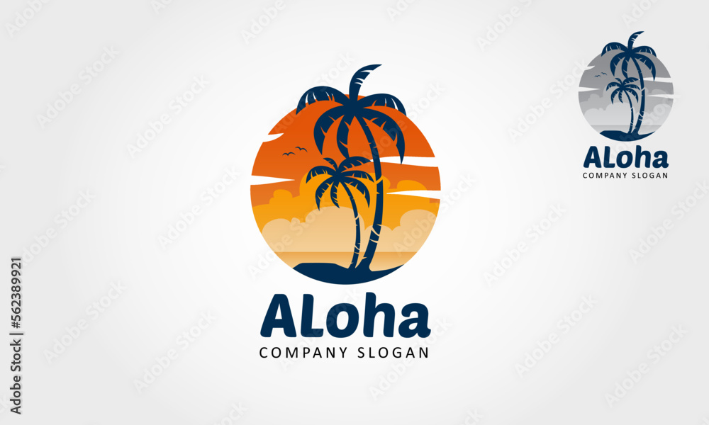 Aloha Vector Logo Template. This logo will be used for any type of ...