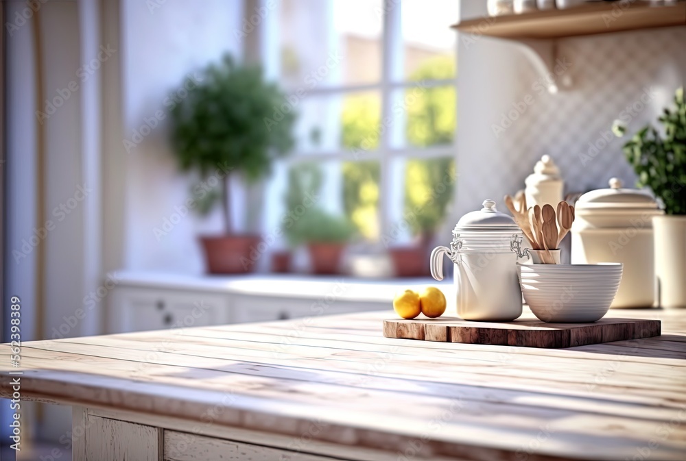 Kitchen Counter Close Up With Window