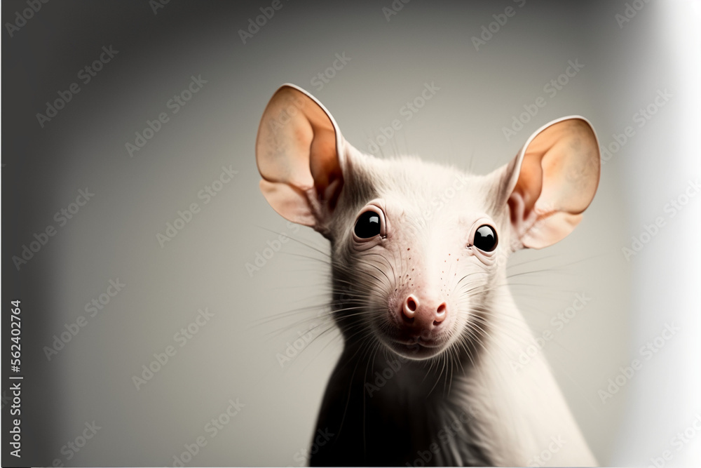 Ugly hairless rat. Generative AI. Stock Illustration | Adobe Stock