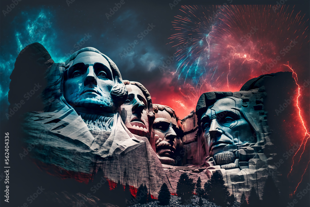 Happy 4th of July wallpaper with Mount Rushmore National Memorial and ...
