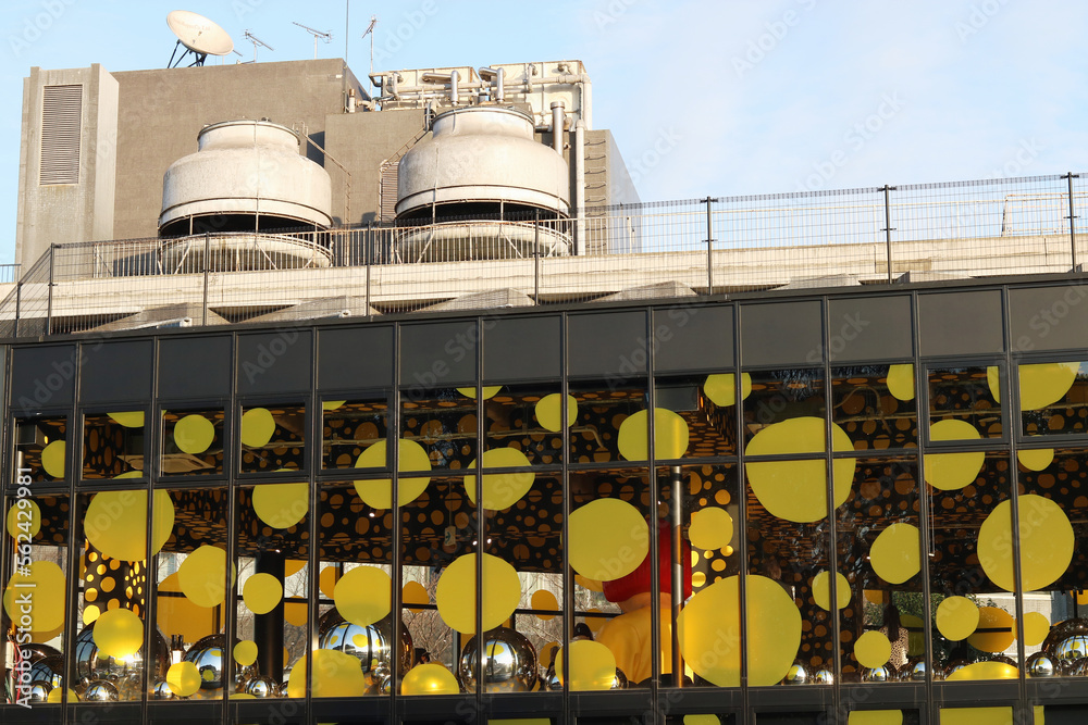 TOKYO, JAPAN - January 18, 2023: View of the exterior of Yayoi Kusama x ...