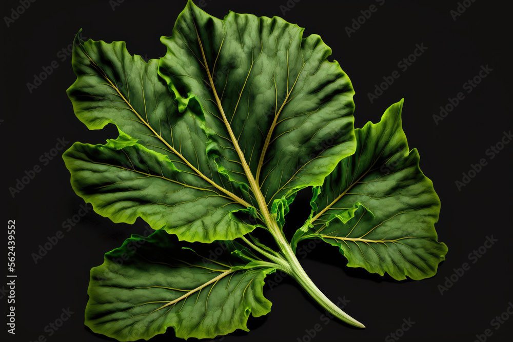Wasabina leaves, commonly known as mustard wasabina leaves Brassica ...