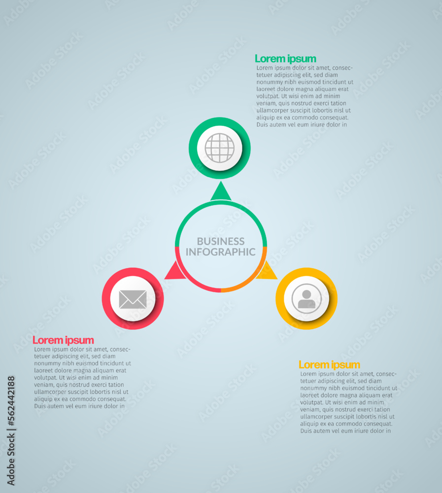 Vector circle infographic, cycle diagram, graph, presentation chart ...