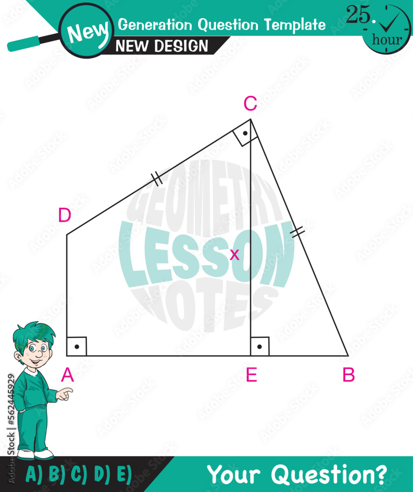 Geometry, angles in triangles, special triangles, educational models ...