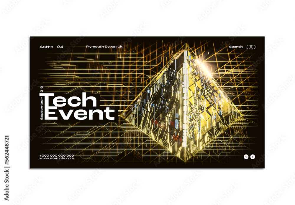 Web Screen Layout with Golden Pyramid Stock Template | Adobe Stock