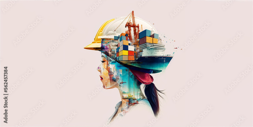 Future of Container ship loading and unloading, Cargo construction ...