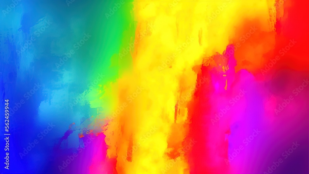 colorful rainbow paint color powder explosion isolated white wide ...