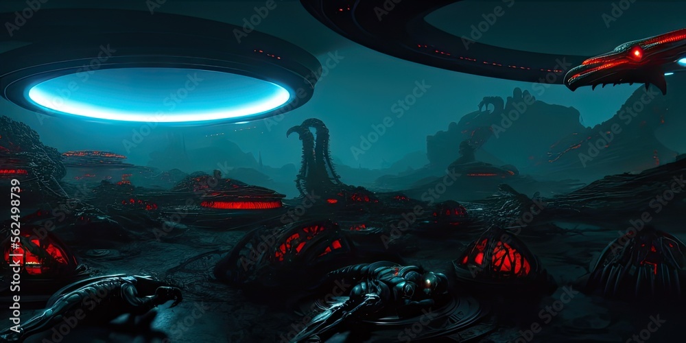 Prometheus biological sci-fi environment is set in a nightmarish ...