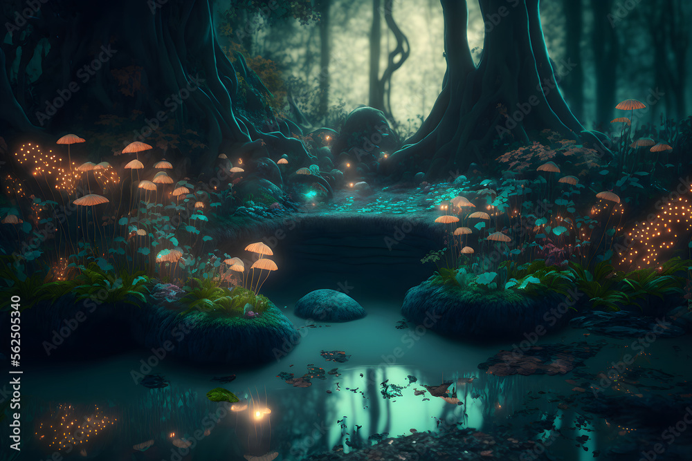 Beautiful Mystical Forest