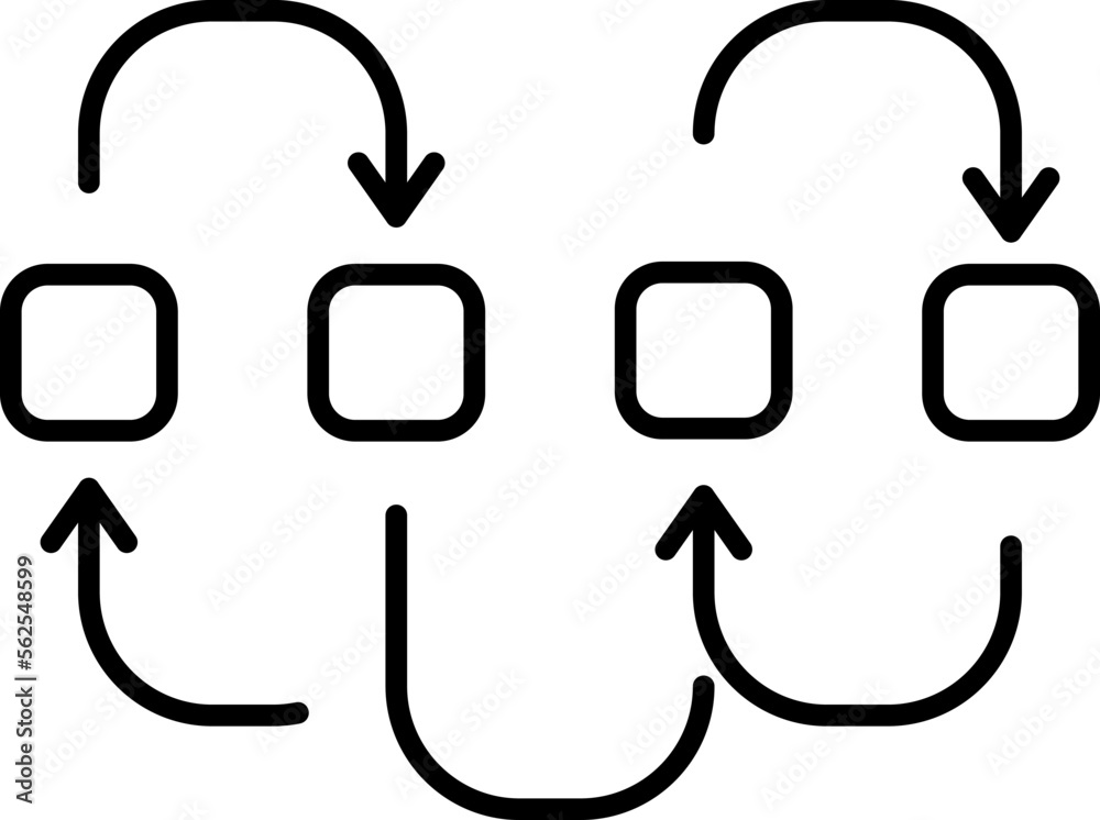 Algorithm, connection, hierarchy vector icon on transparent background ... Algorithm, connection, hierarchy vector icon on transparent background ...