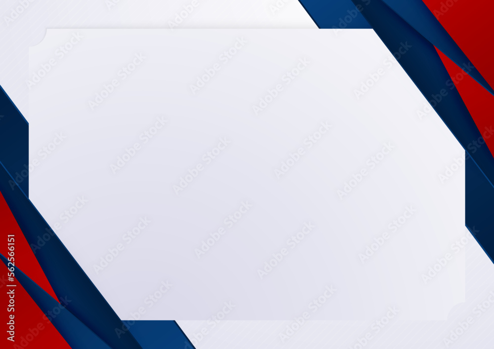 Modern simple red and blue abstract background on white background ...