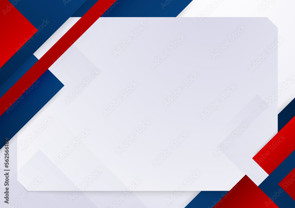 Modern simple red and blue abstract background on white background ...