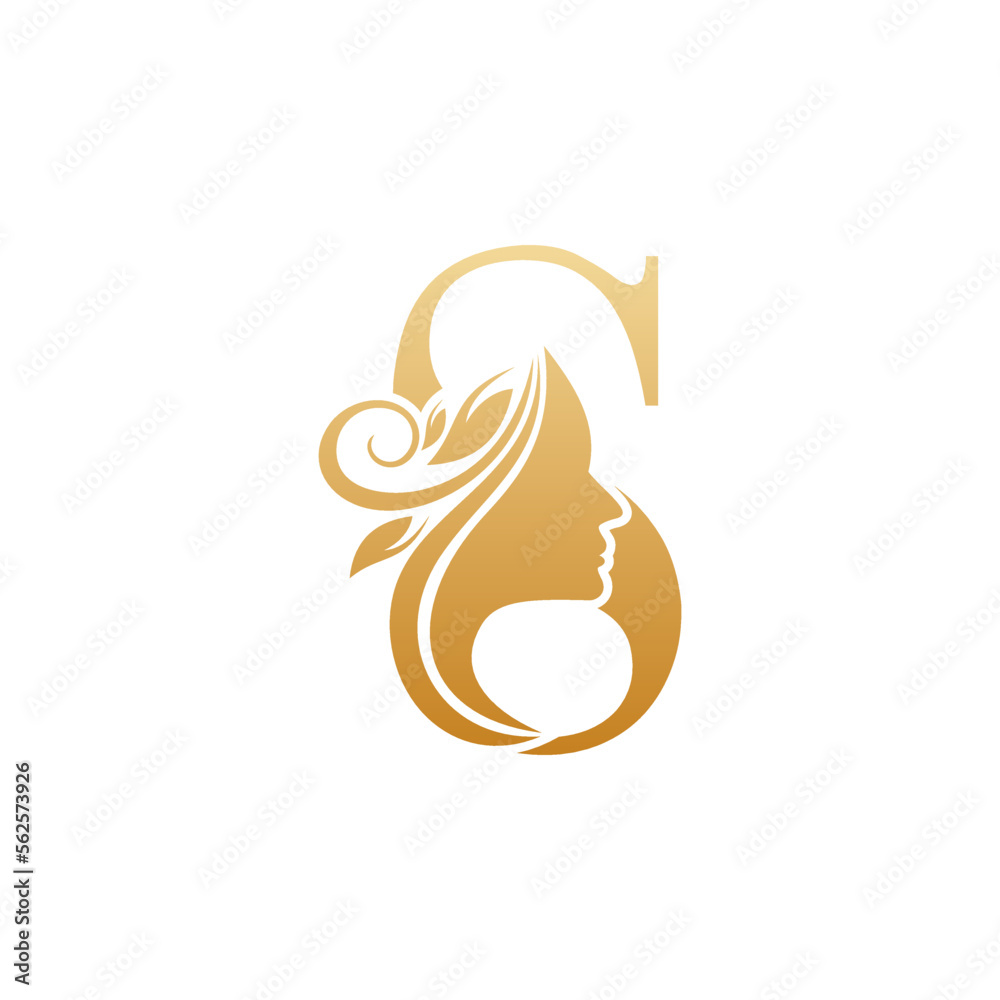 Initial S face beauty logo design templates Stock Vector | Adobe Stock