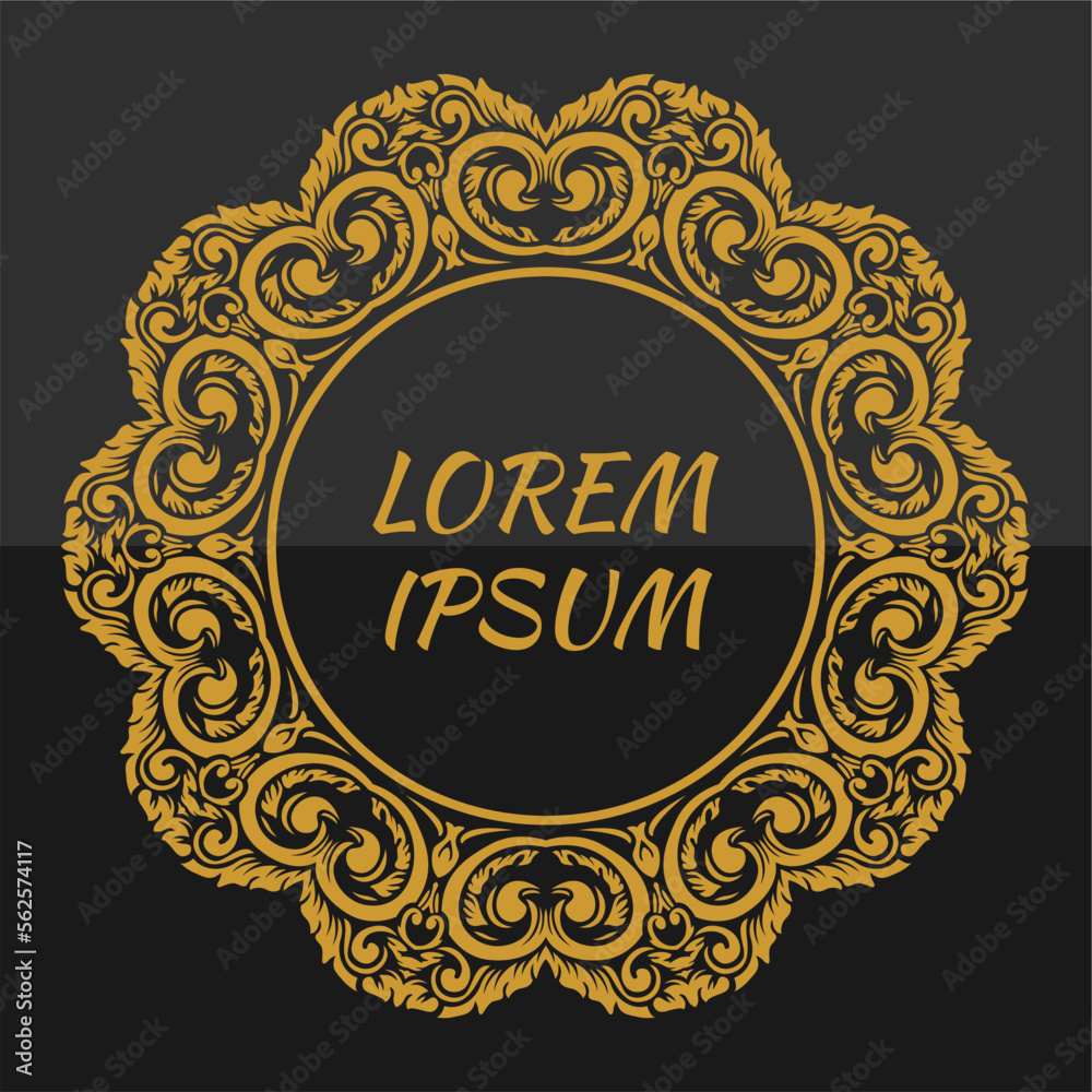 Vector mandala frame design, for your various types of advertising ...