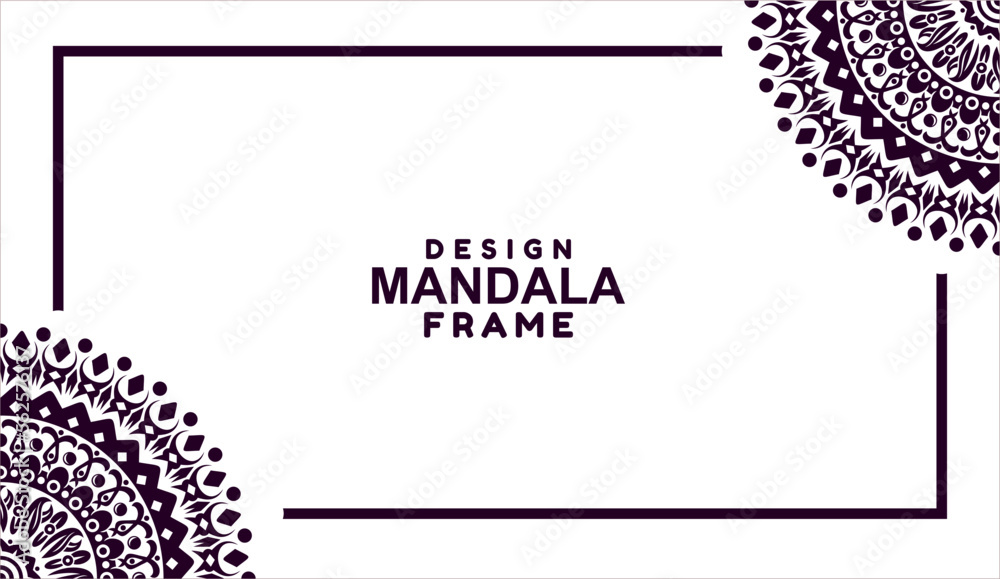 Vector mandala frame design, for your various types of advertising ...