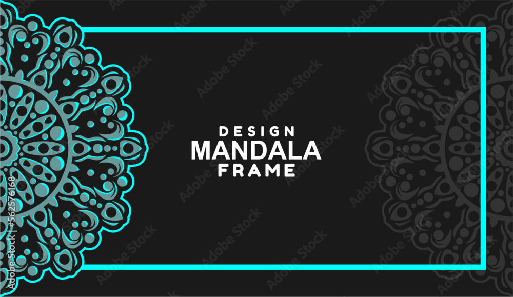 Vector mandala frame design, for your various types of advertising ...