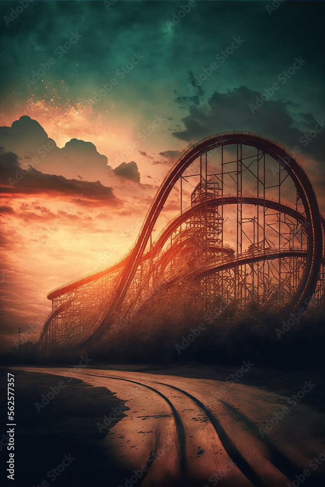 Roller Coaster Painting